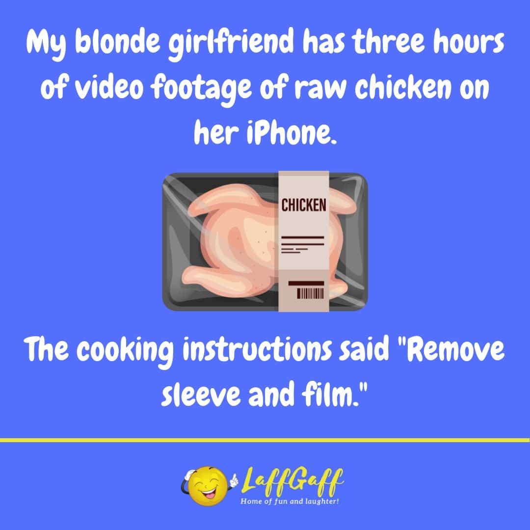 Funny Cooking Instructions Joke LaffGaff