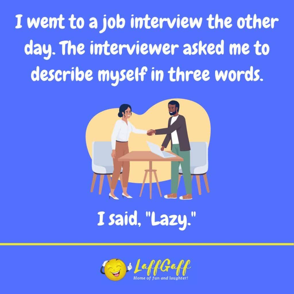 Funny Three Word Description Joke! | LaffGaff