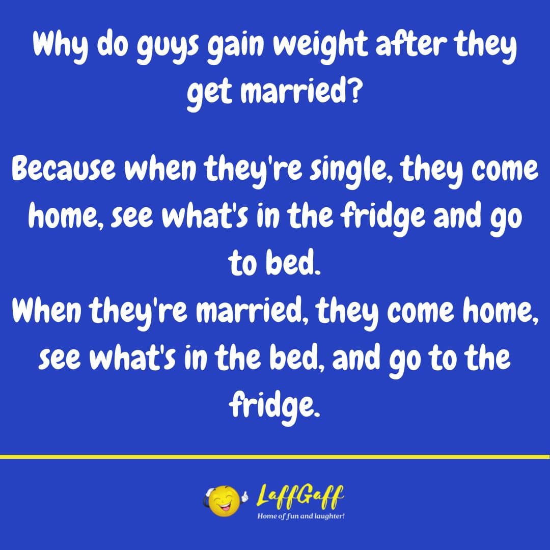 Funny Weight Gain Joke! | LaffGaff, Home Of Laughter
