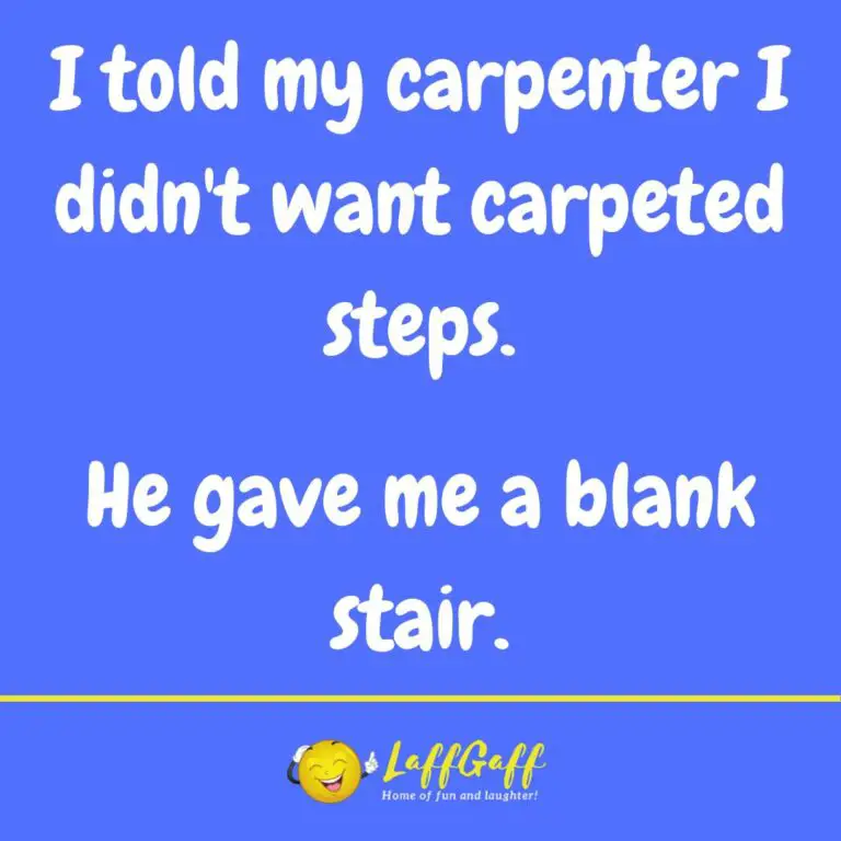 Funny Carpeted Steps Joke! | LaffGaff, Home Of Laughter