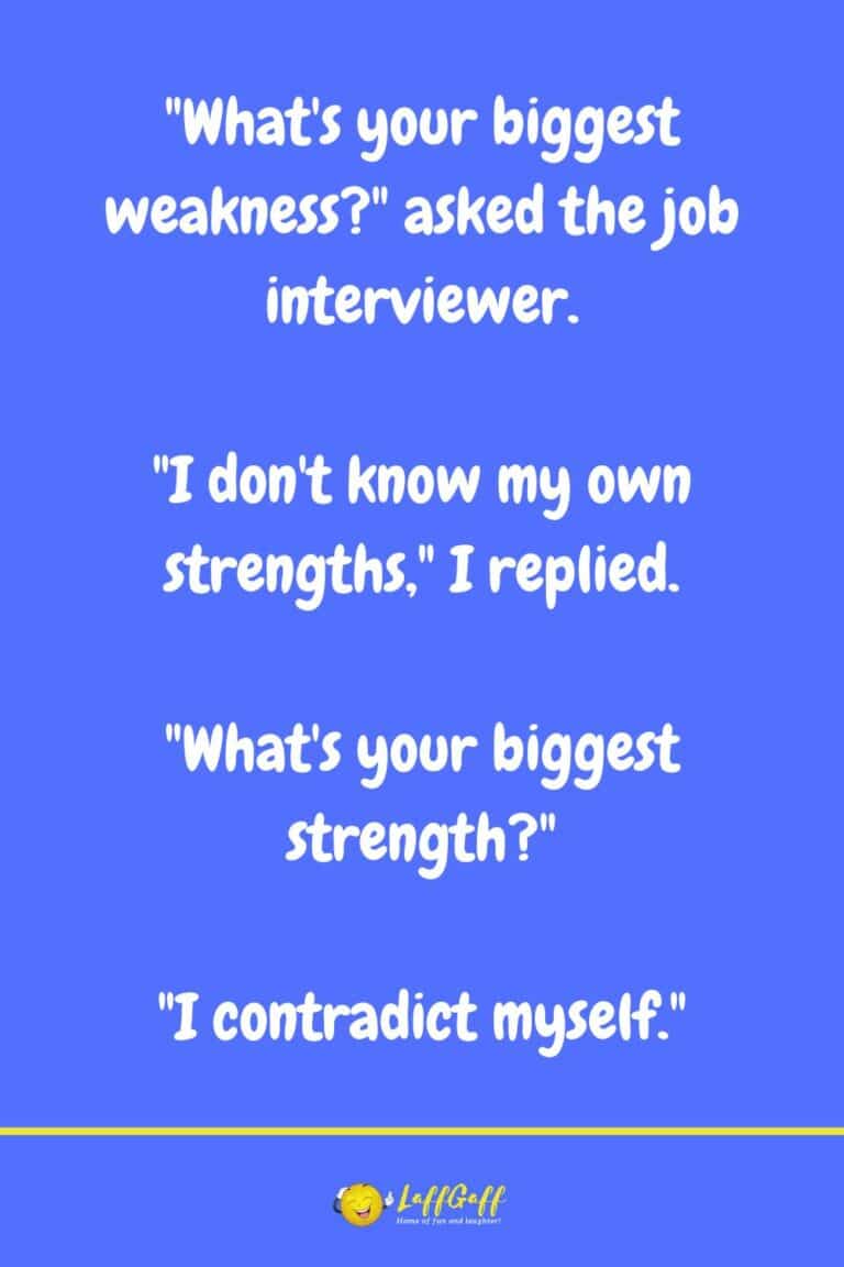 Funny Biggest Weakness Joke! | LaffGaff, Home Of Laughter