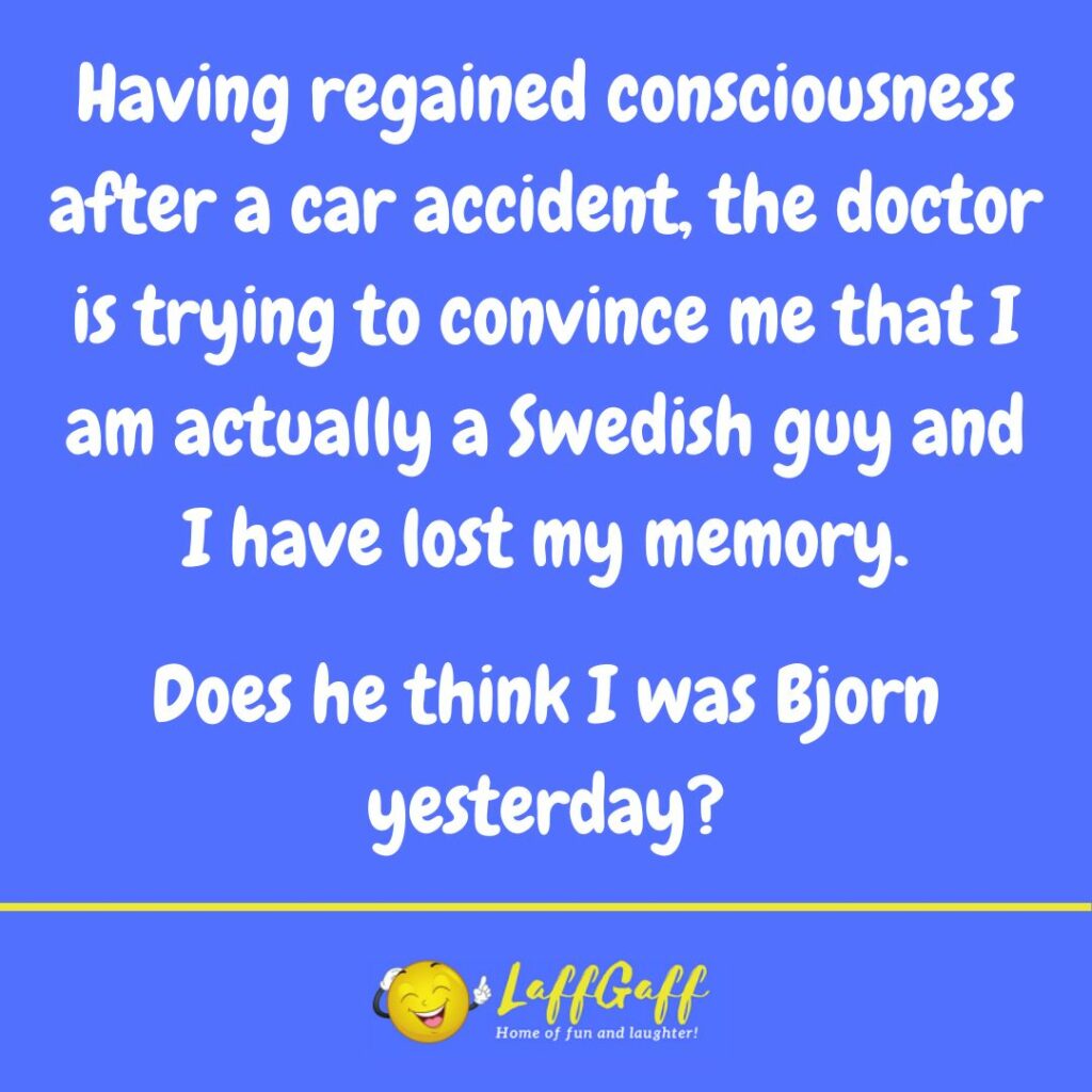 Funny Memory Loss Joke! | LaffGaff, Home Of Laughter