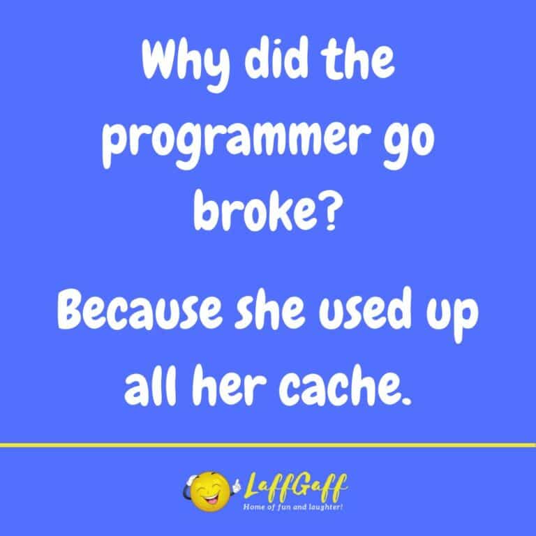 Funny Broke Programmer Joke! | LaffGaff, Home Of Laughter