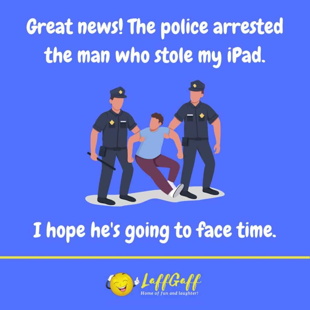 Funny iPad Thief Joke! | LaffGaff, Home Of Laughter