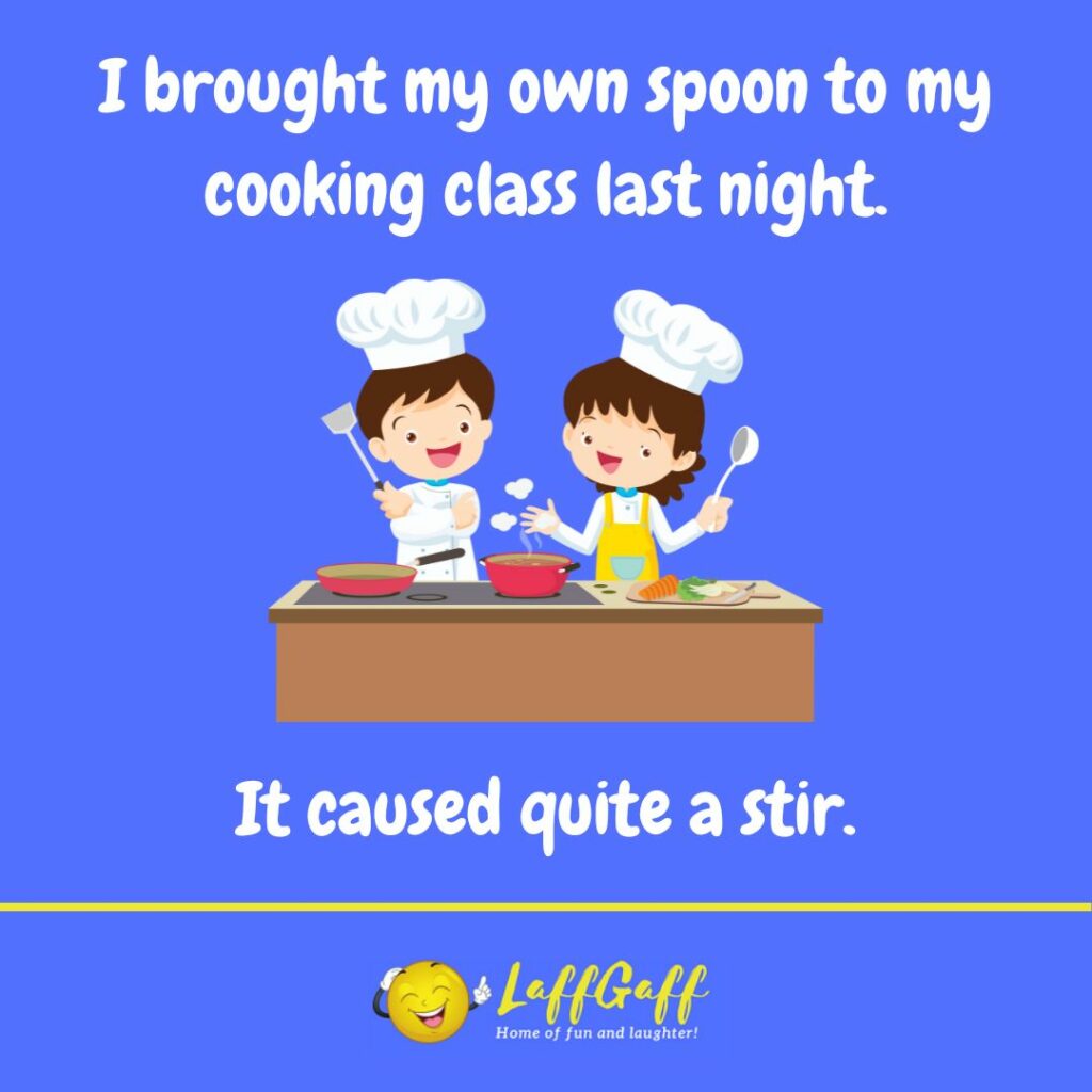 Funny Cooking Class Joke LaffGaff Home Of Laughter