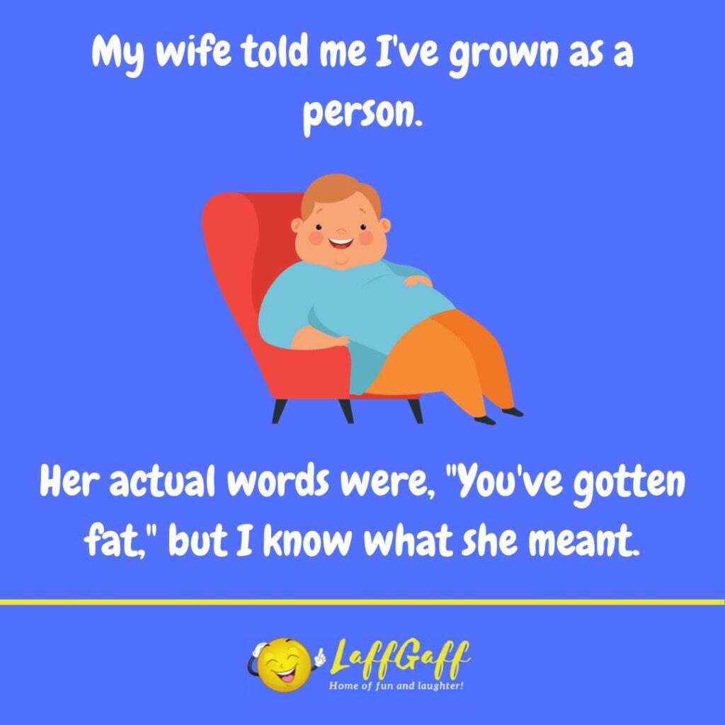 Funny Personal Growth Joke! | LaffGaff, Home Of Laughter