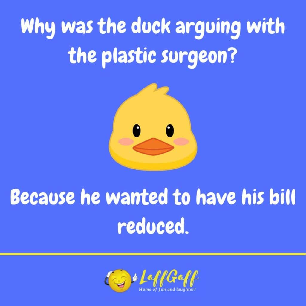 Funny Duck Plastic Surgery Joke! | LaffGaff