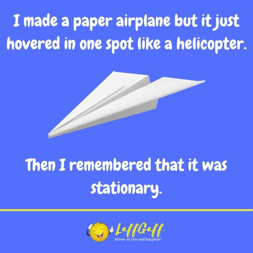 Funny Paper Airplane Maker Joke! | LaffGaff