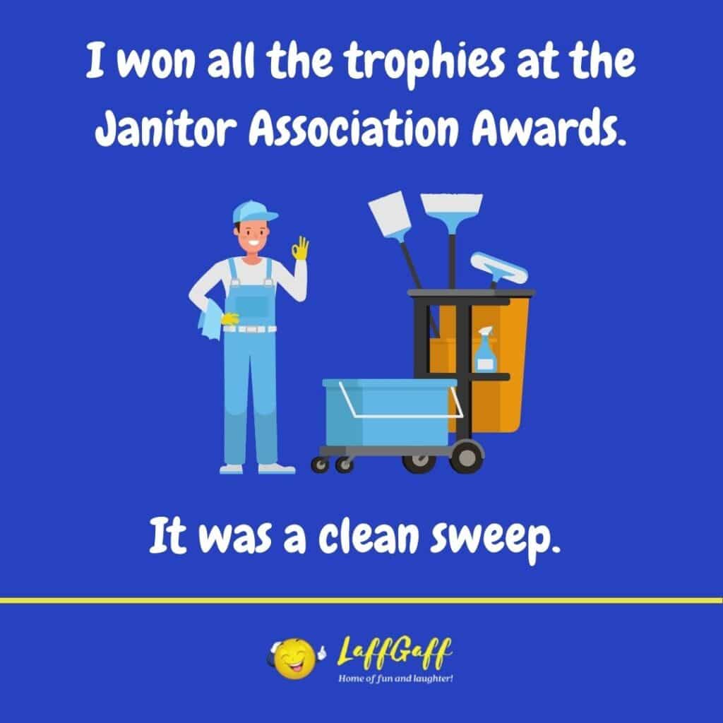 Funny Janitor Award Winner Joke! | LaffGaff