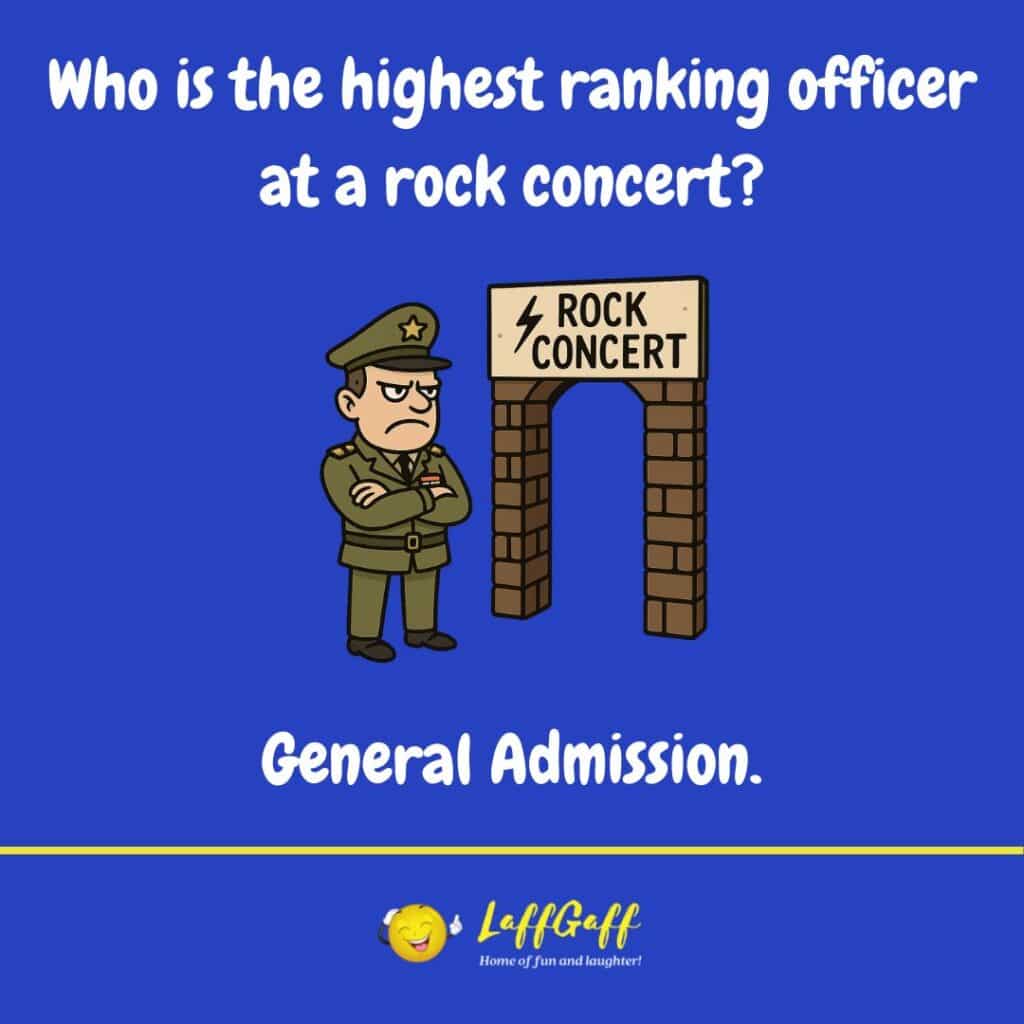 Funny Highest Ranking Officer Joke! | LaffGaff