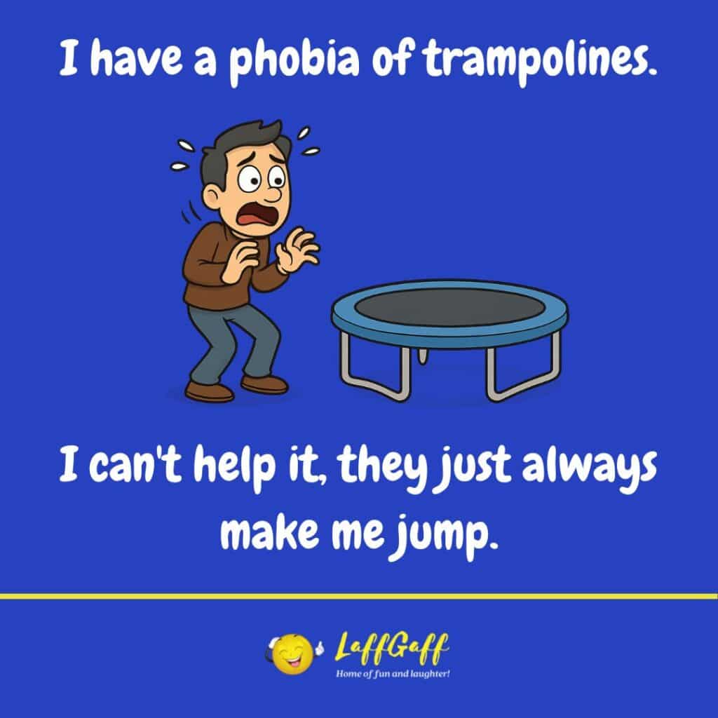 Funny Trampoline Phobia Joke! | LaffGaff