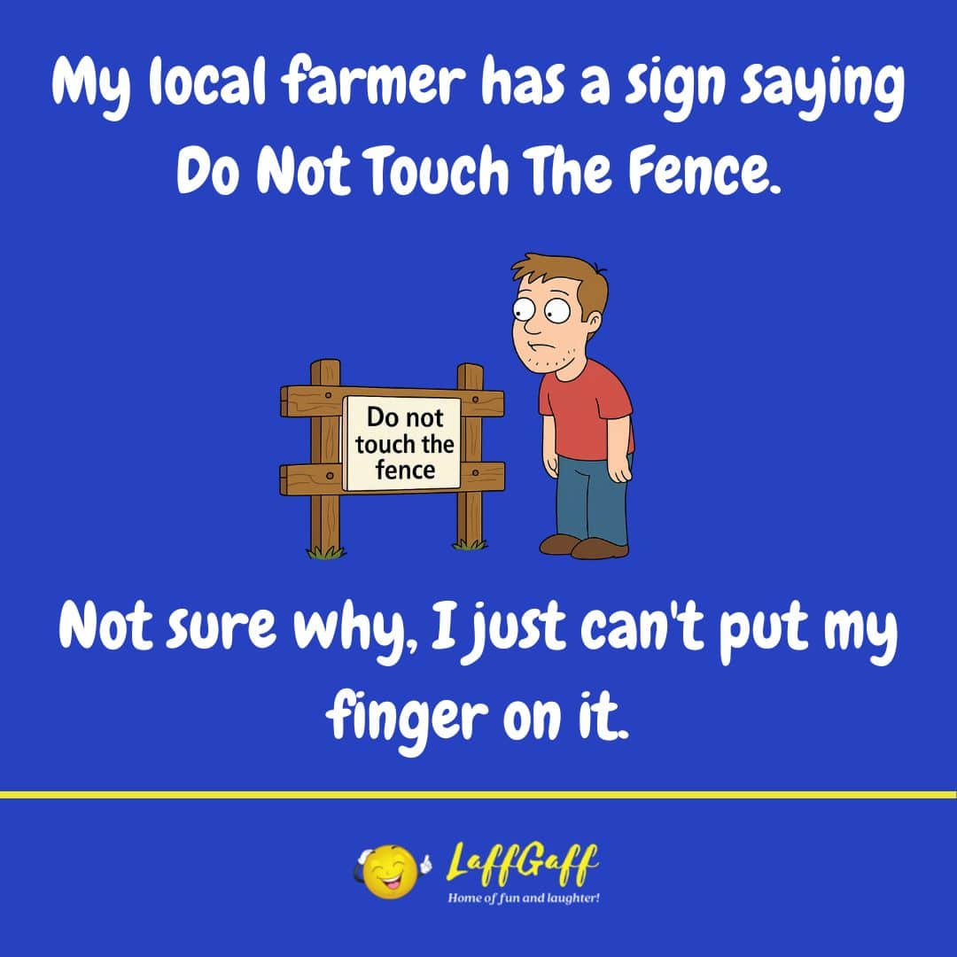 Funny Fence Sign Joke! | LaffGaff