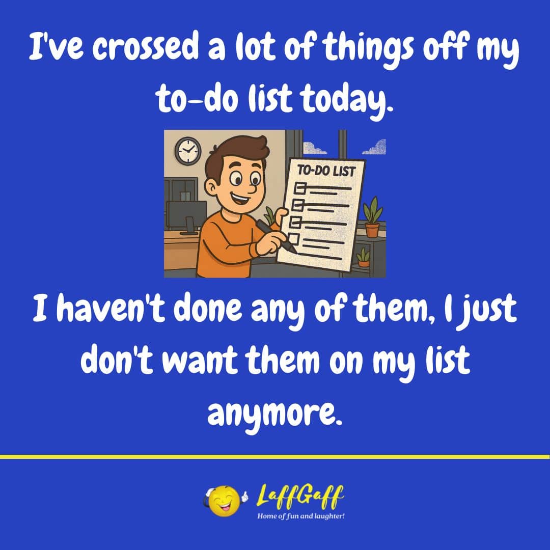 Funny To-Do List Joke! | LaffGaff